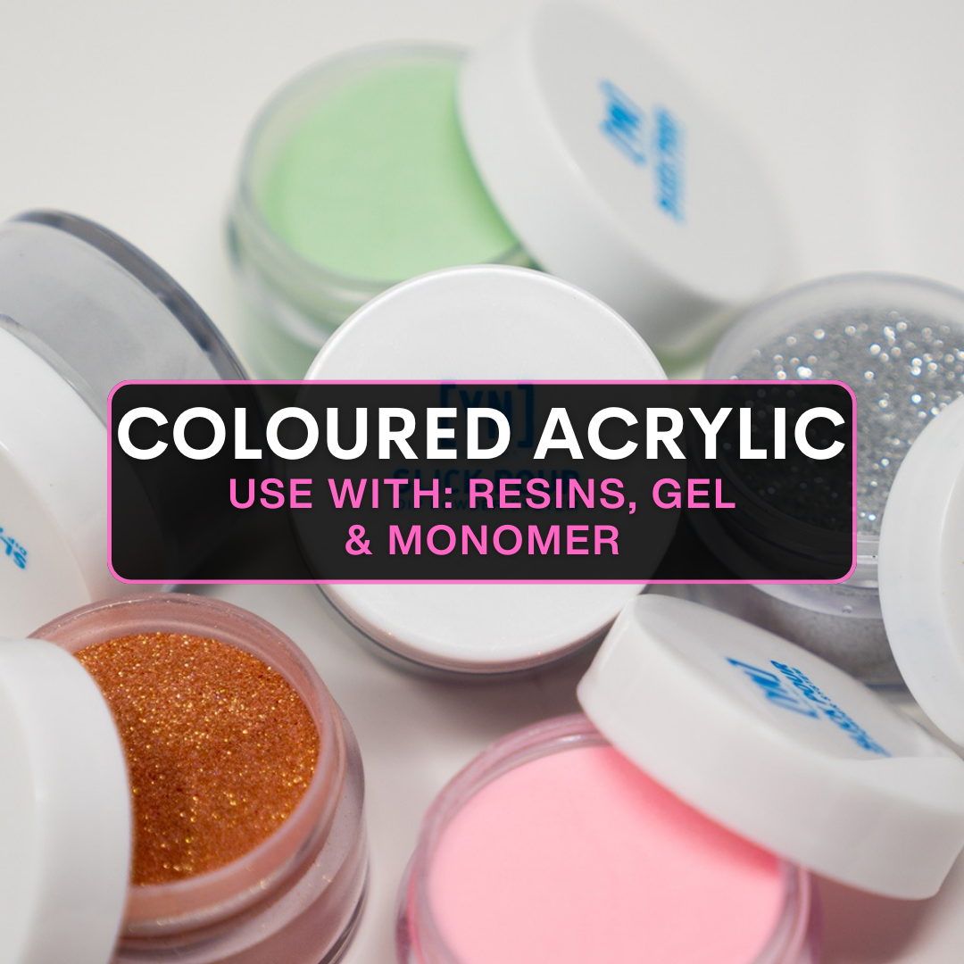 Coloured acrylic powder - Young Nails UK
